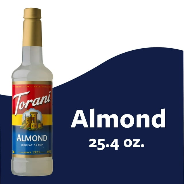 Torani Almond Flavoring Syrup, Coffee Flavoring, Drink Mix, 25.4 oz ...