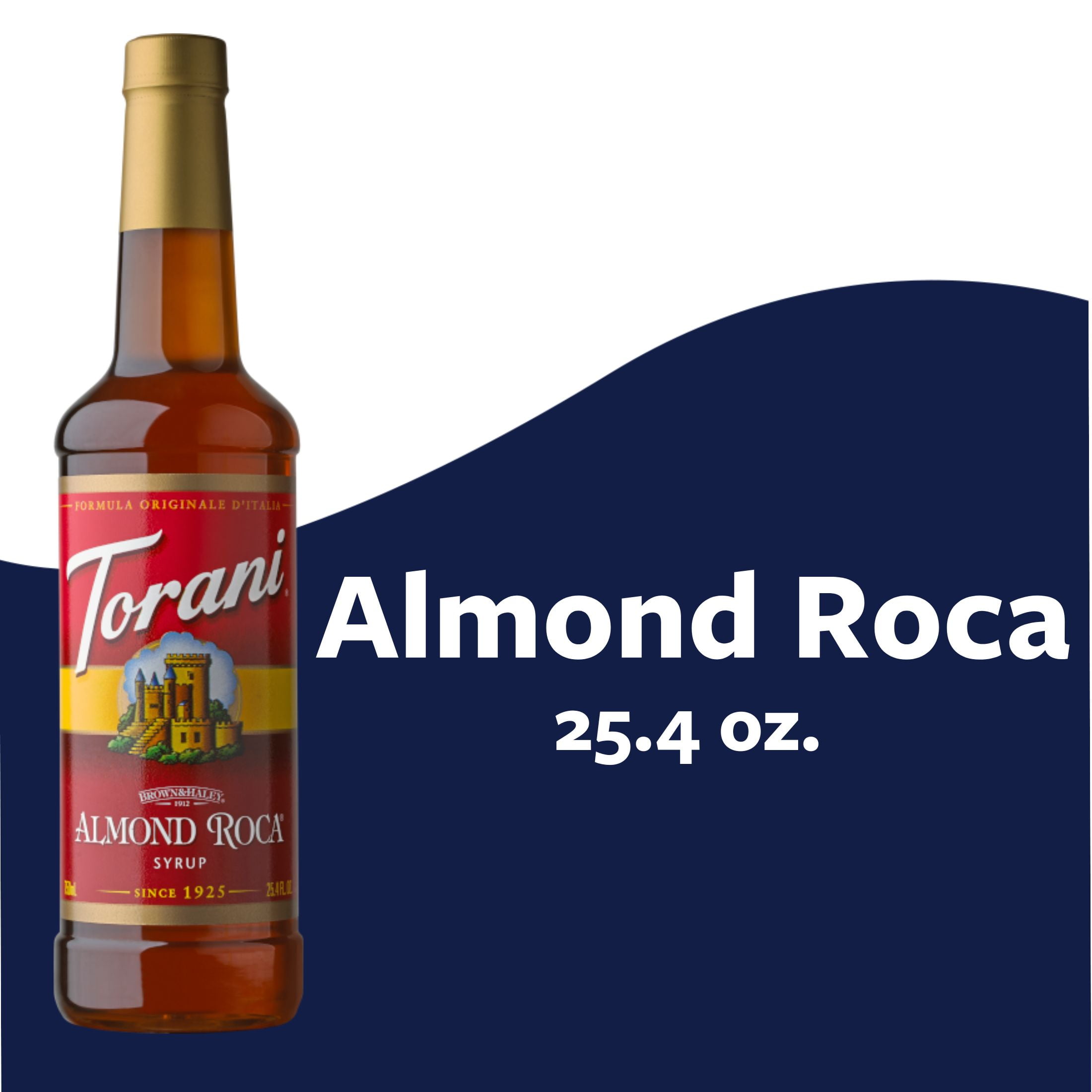 Torani Almond Roca Flavoring Syrup, Coffee Flavoring, Drink Mix, 25.4 ...