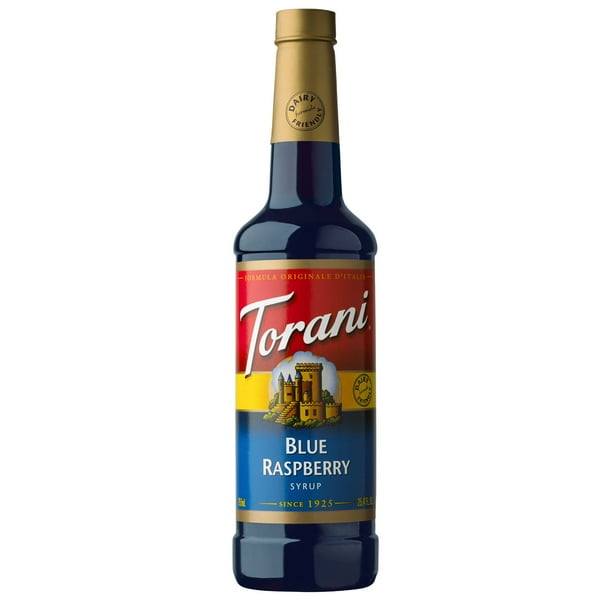 Torani Blue Raspberry Flavoring Syrup, 24.5 fl oz - Walmart Business ...