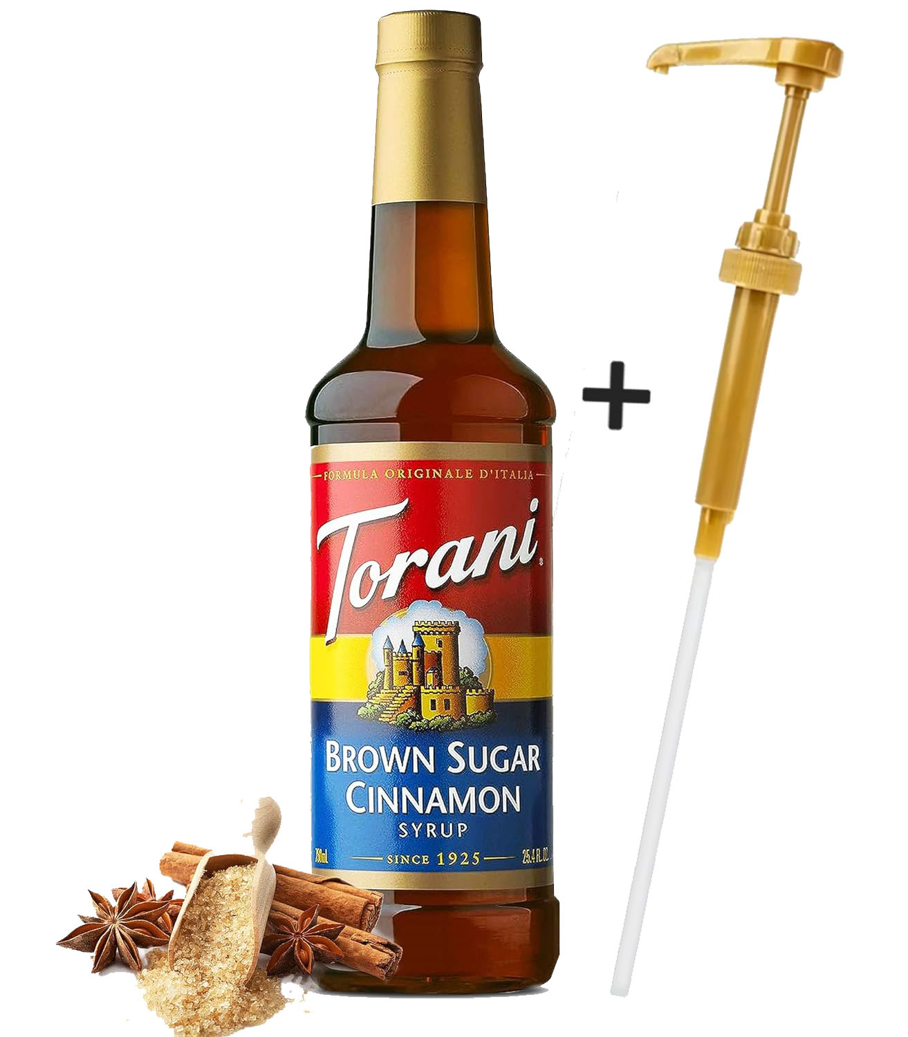 Torani Lavender Syrup, 25.4 oz (750 mL) + Gold Syrup Pump - Walmart.com