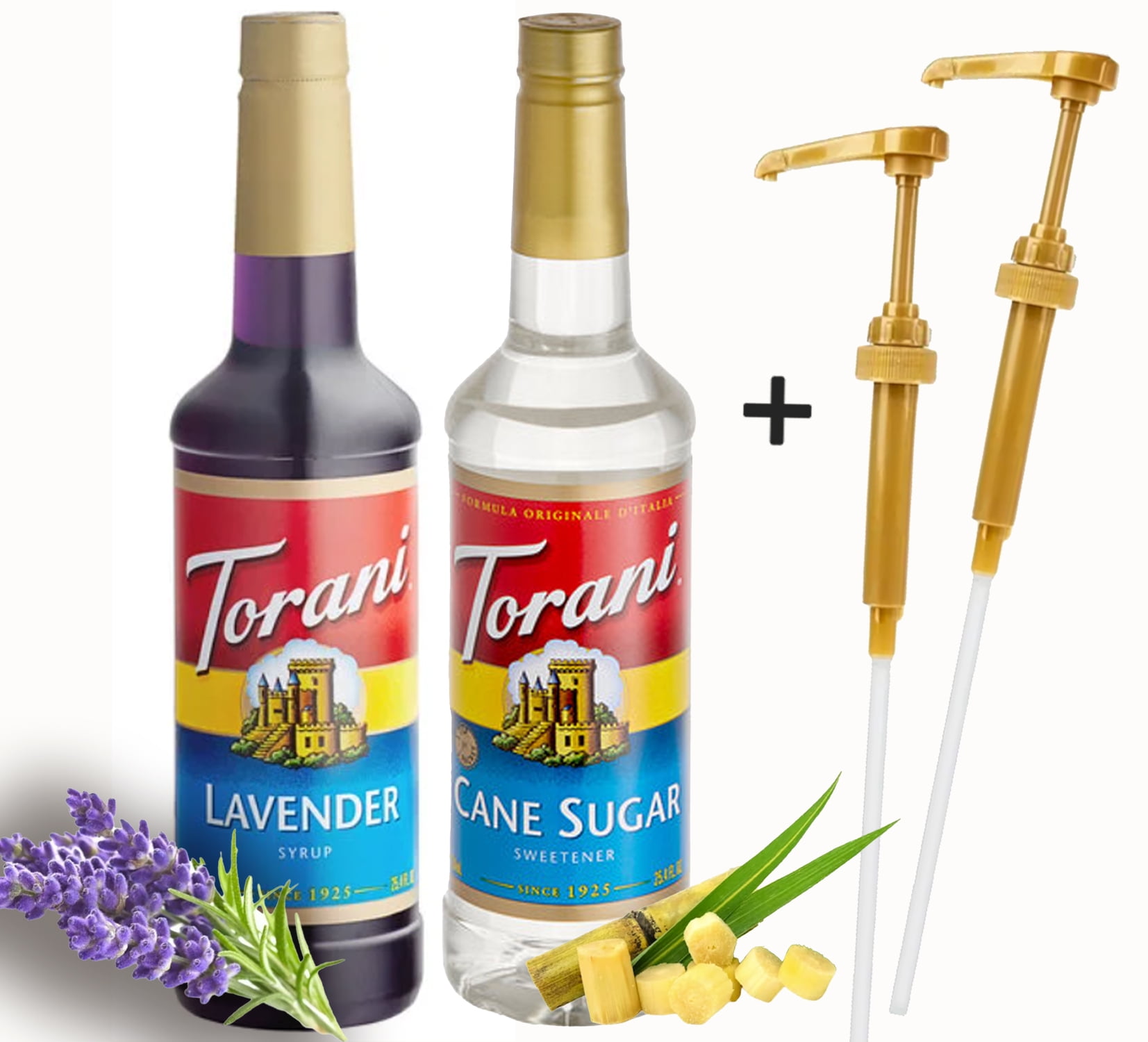 Torani Pure Natural Cane Sugar & Lavender Syrup, 25.4 oz Plastic Bottle ...