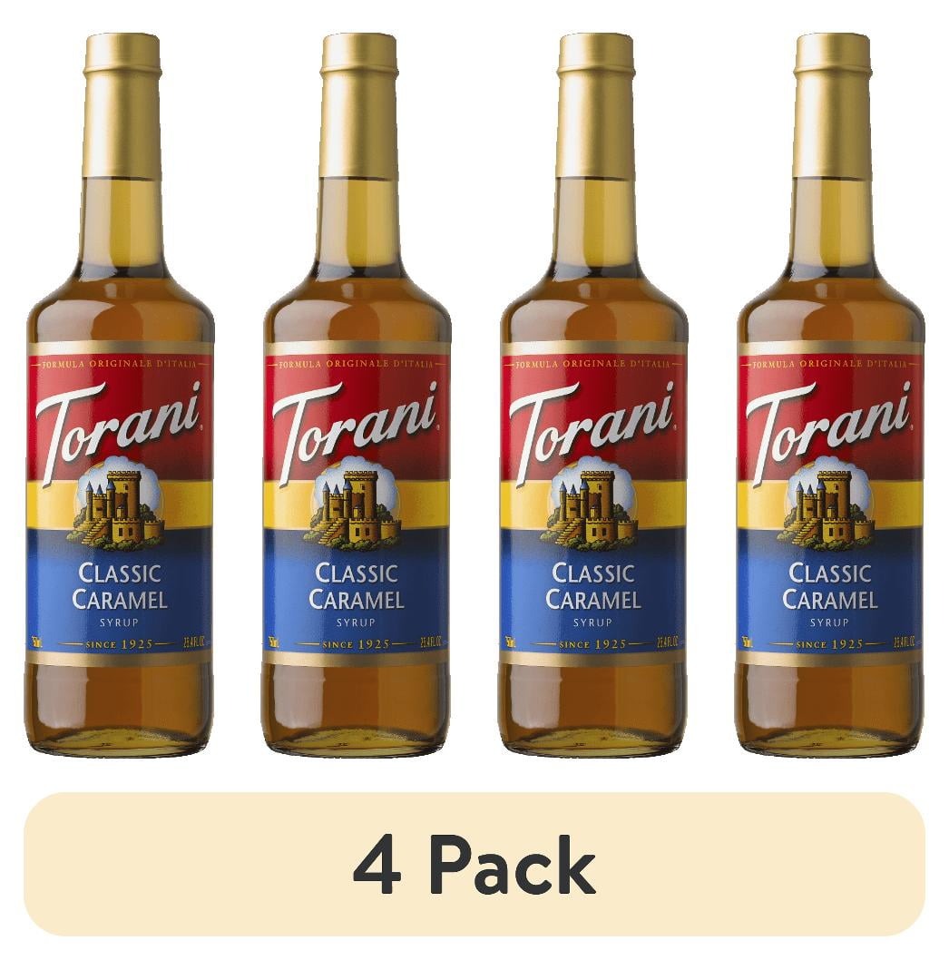 (4 pack) Torani Caramel Classic Syrup, 750 ml - Walmart.com