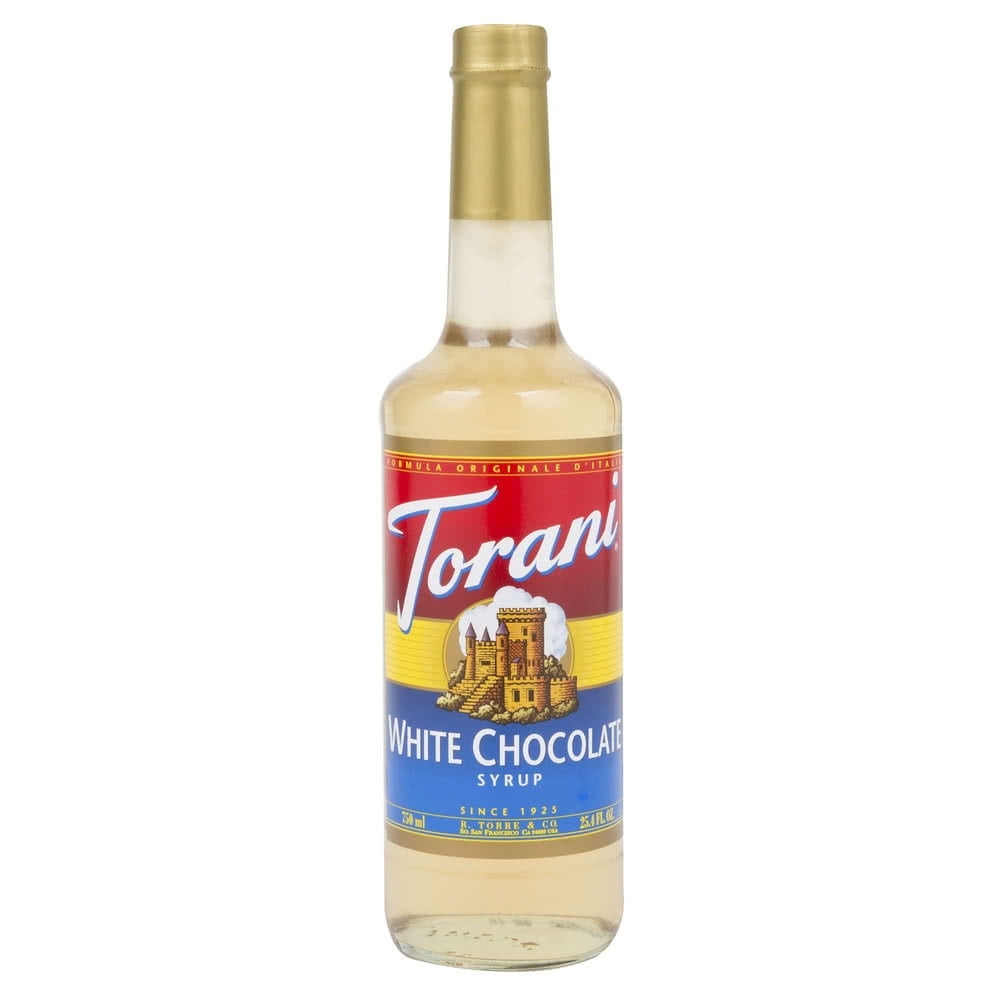 Torani, Chocolate Bianco Syrup, 750 mL, White Chocolate Flavor ...