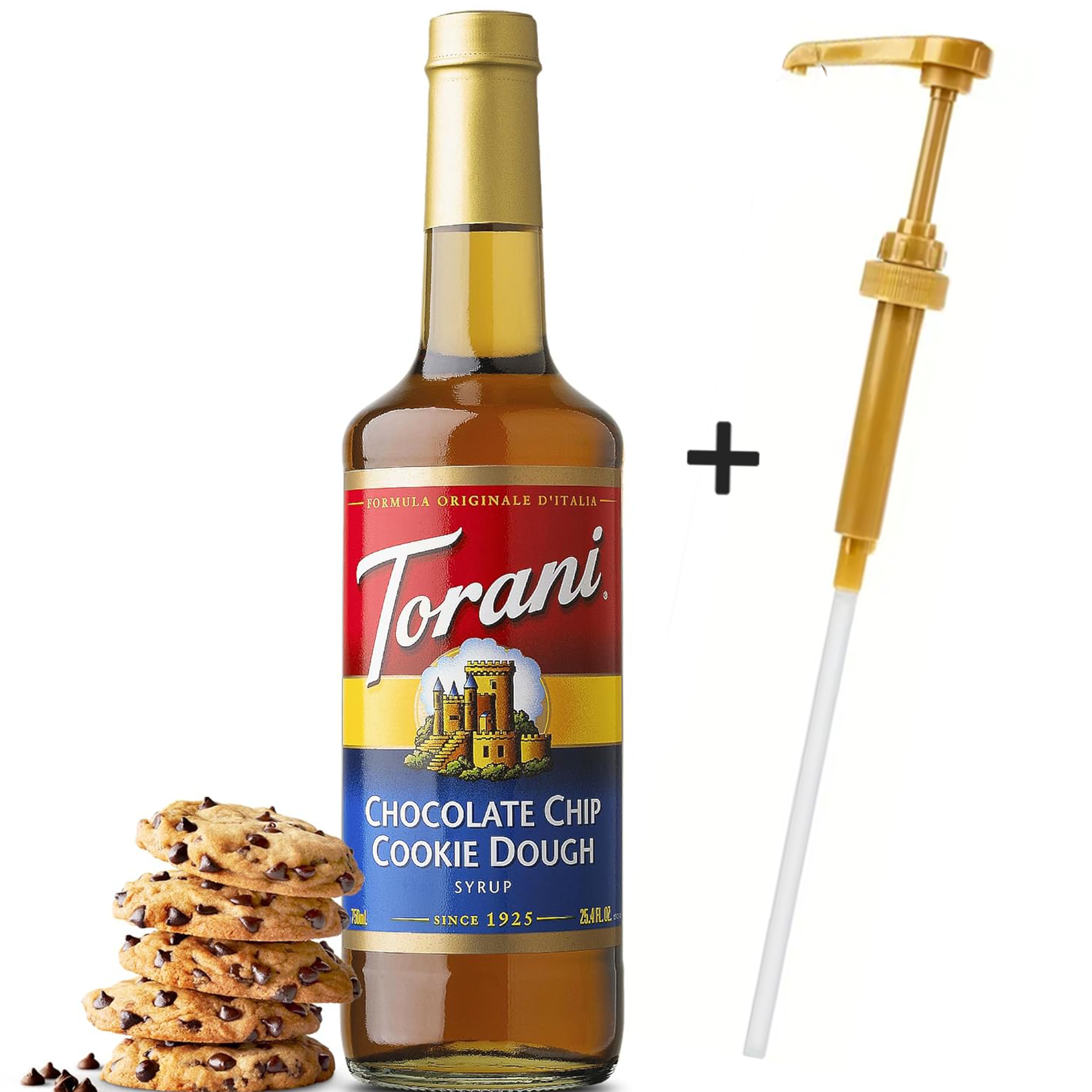 Torani Chocolate Chip Cookie Dough Flavoring Syrup 25.4 oz (750 mL ...