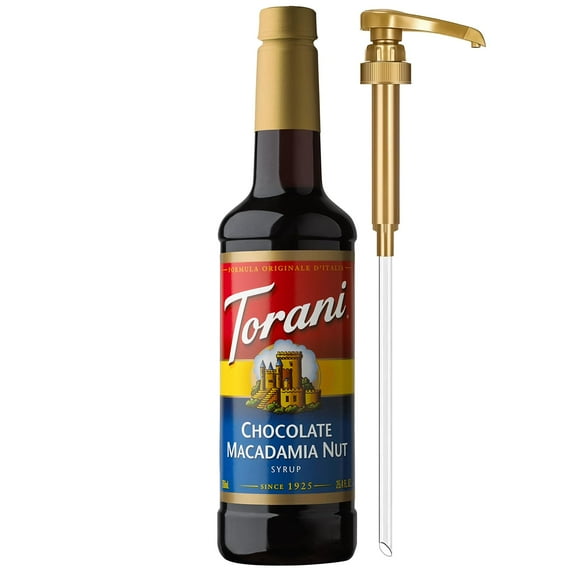 Torani Coffee Syrup, Chocolate OKA4 Macadamia Nut Flavored Syrup for ...