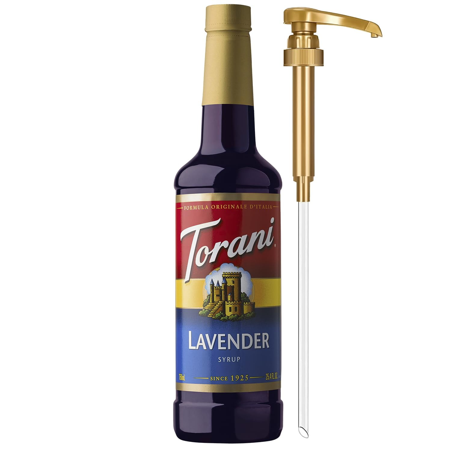 Torani Coffee Syrup, Lavender JKF25 Flavored Syrup for Drinks, Pump ...