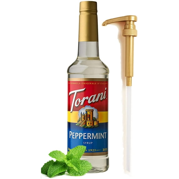 Torani Coffee Syrup, Peppermint Flavored Syrup for Drinks, Pump ...