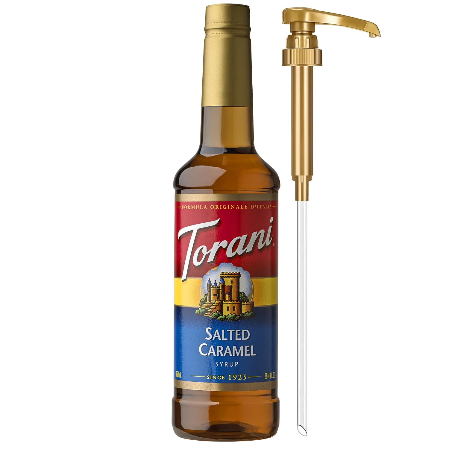 Torani Coffee Syrup, Salted BDF32 Caramel Flavored Syrup for Drinks ...