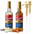 Torani Coffee Syrup Variety Pack - Vanilla and Caramel Syrup for Coffee ...