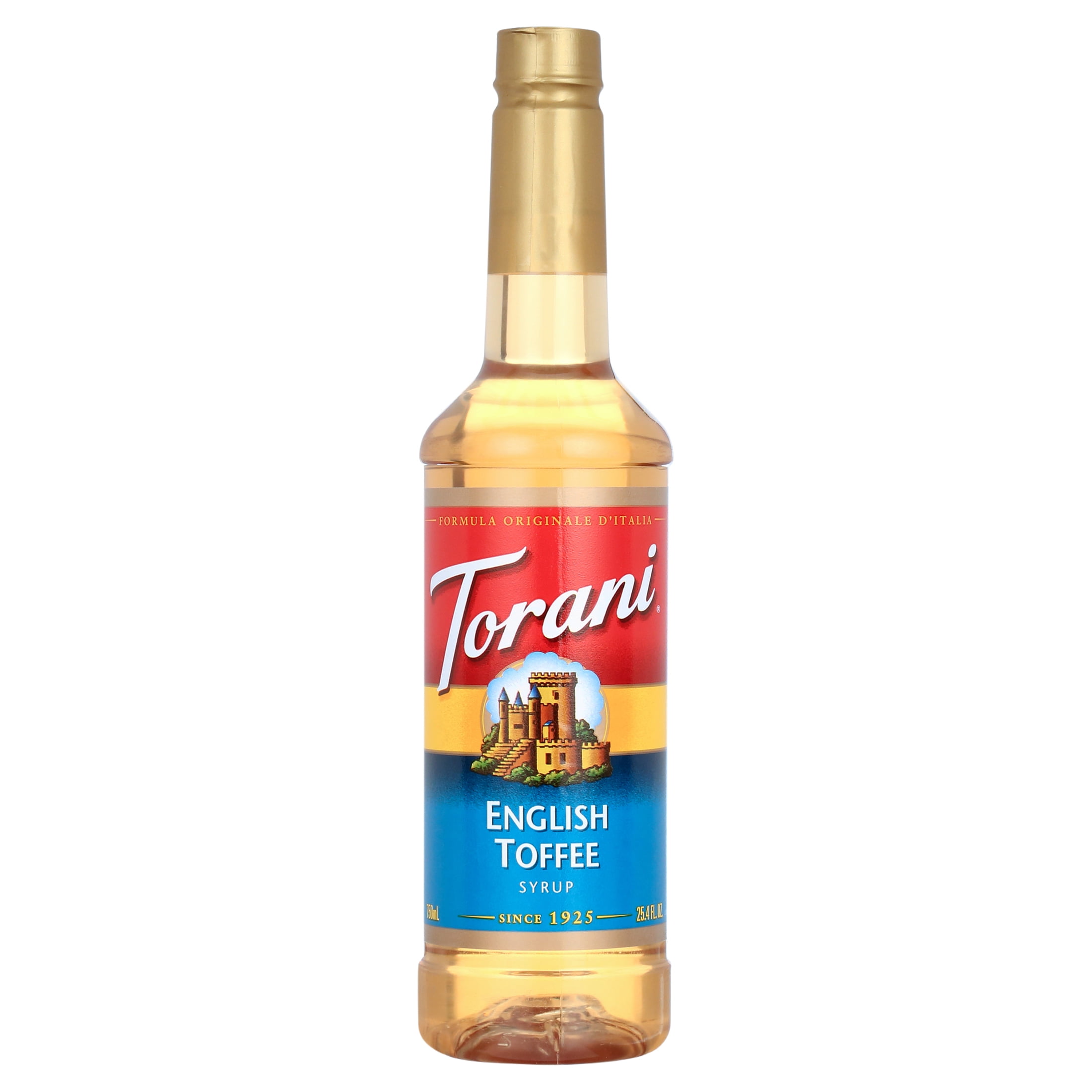 Torani Original English Toffee Coffee Syrup with Pure Cane Sugar ...