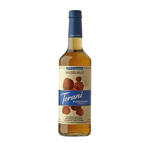 Torani Hazelnut Puremade Zero Sugar Syrup cs 4/750 ml - Walmart.com