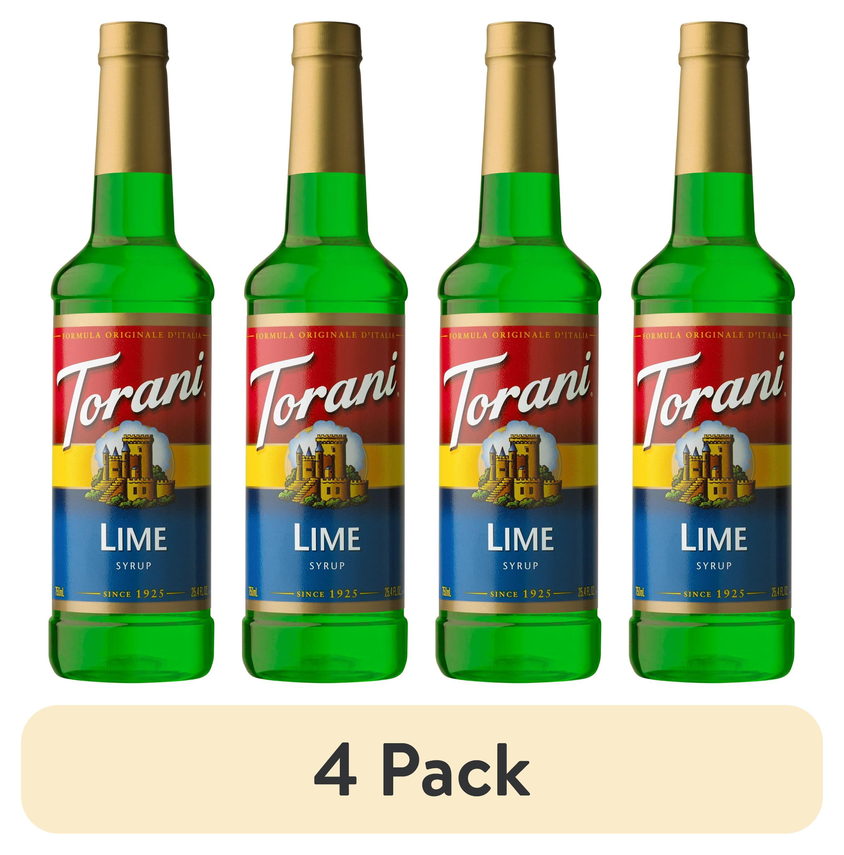 (4 pack) Torani Lime Flavoring Syrup, 25.4 fl oz - Walmart.com
