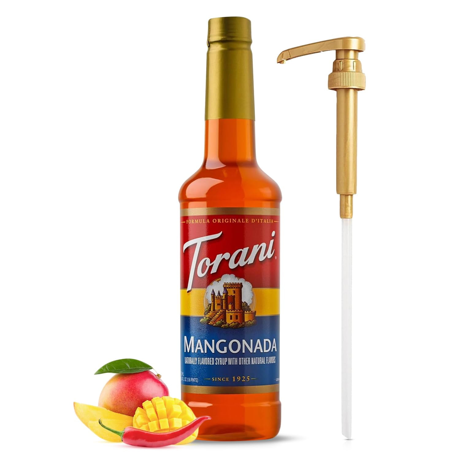 Torani Mangonada Syrup, Flavoring for Iced Tea, Lemonade, Sodas, and ...