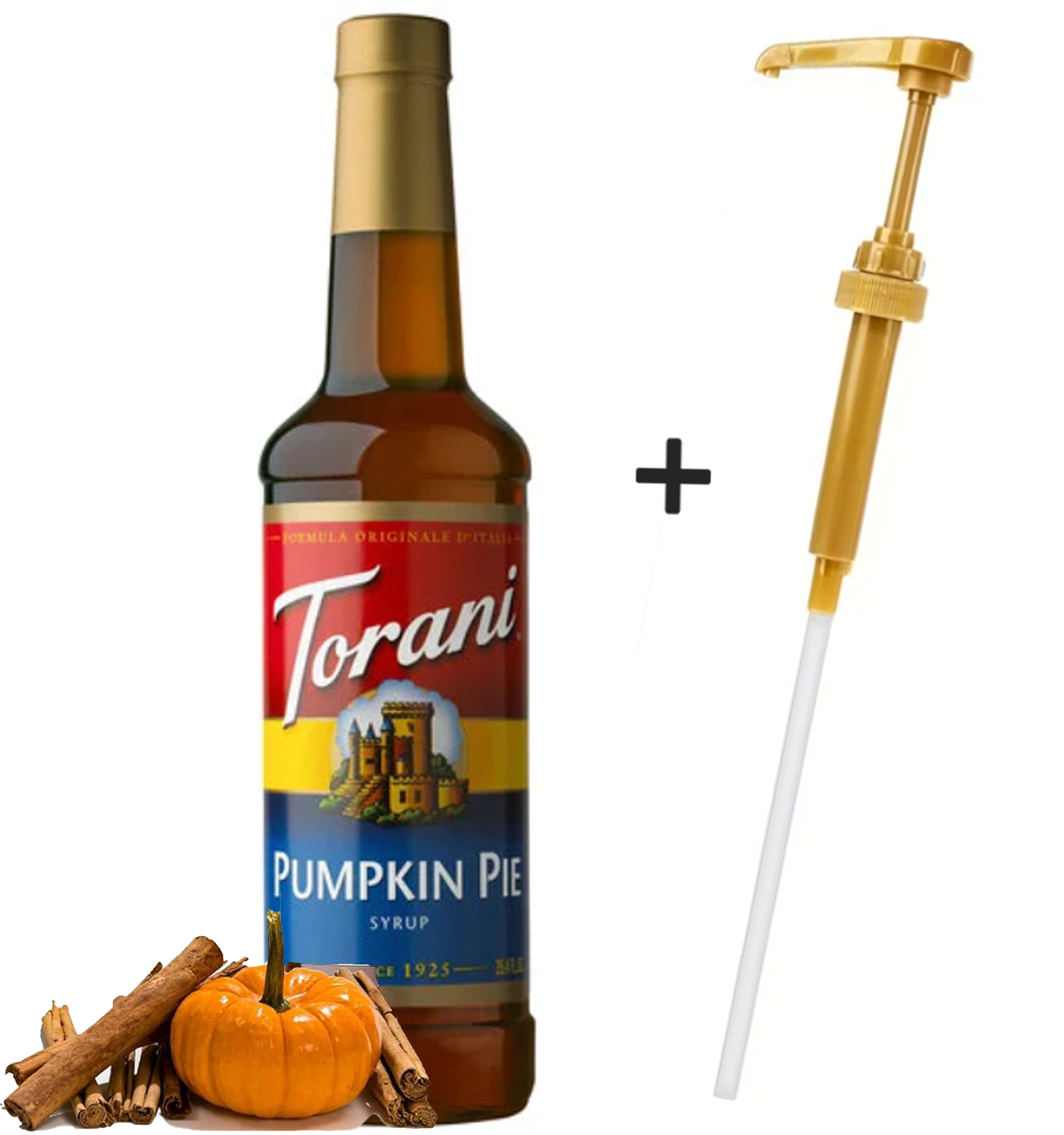 Torani Pumpkin Spice Flavoring Syrup, 25,4 oz (750 mL) Plastic Bottle ...