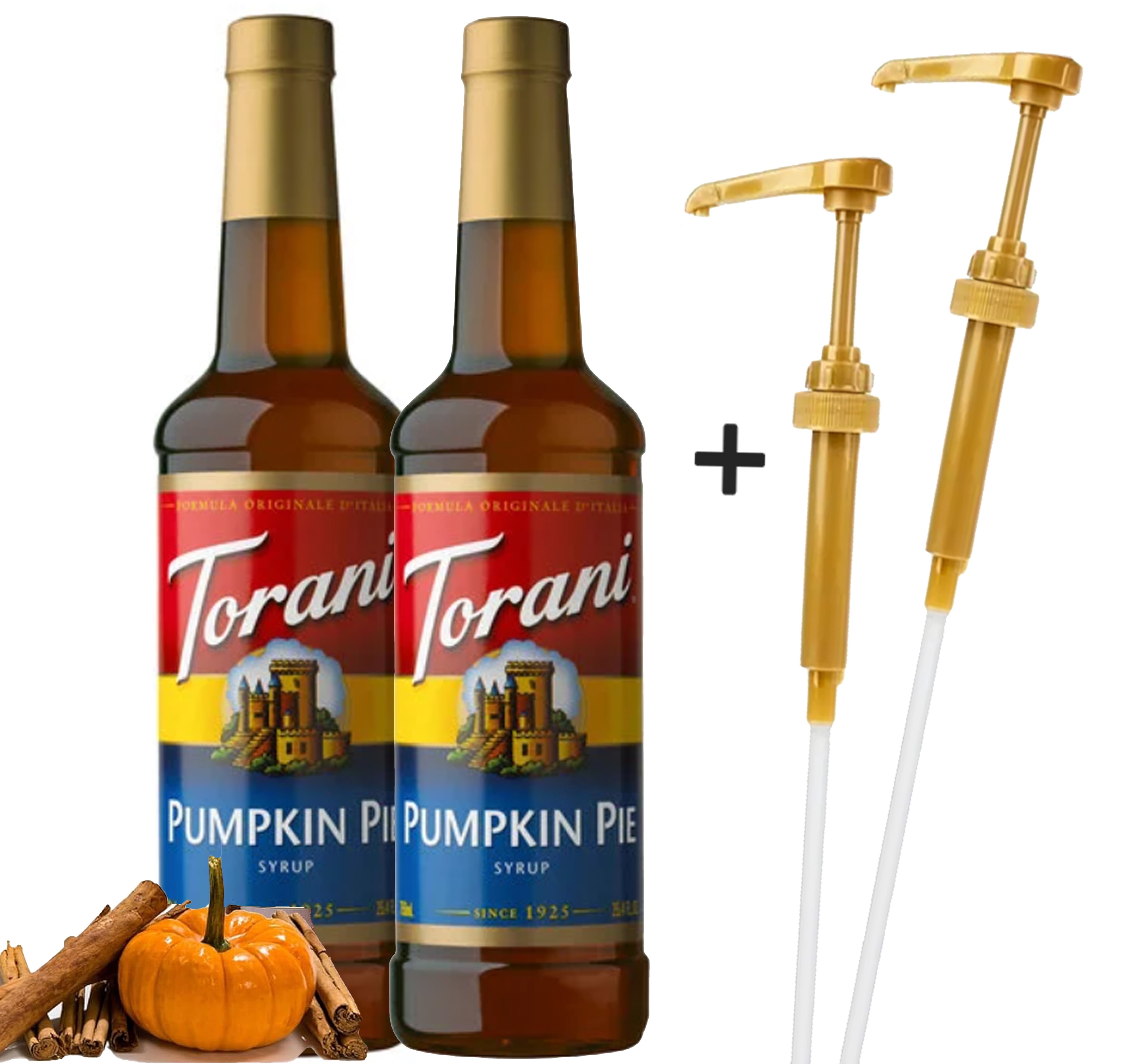 Torani Pumpkin Spice Flavoring Syrup, 25.4 oz (750 mL) Plastic Bottle ...