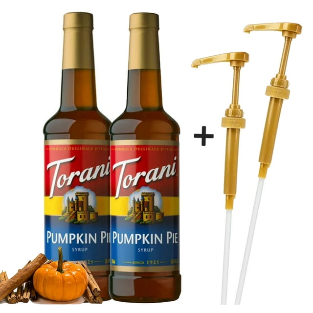 Torani Pumpkin Spice Flavoring Syrup, 25.4 oz (750 mL) Plastic Bottle ...
