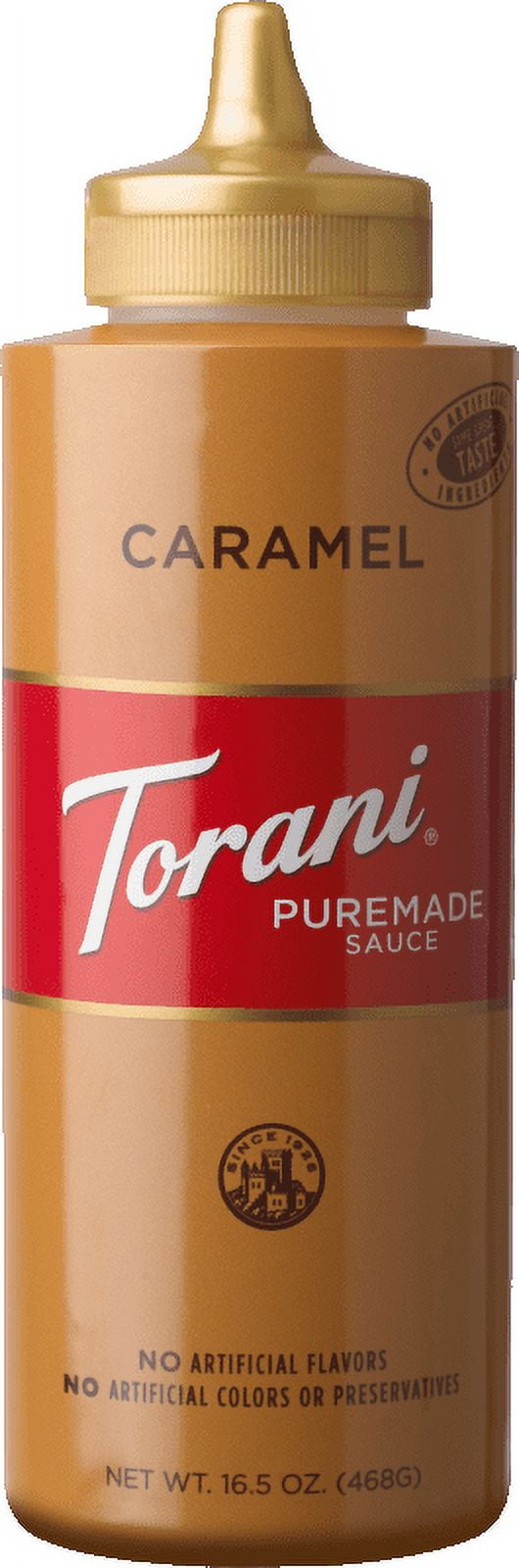 (4 pack) Torani Puremade Caramel Sauce, Authentic Coffeehouse Sauce and ...