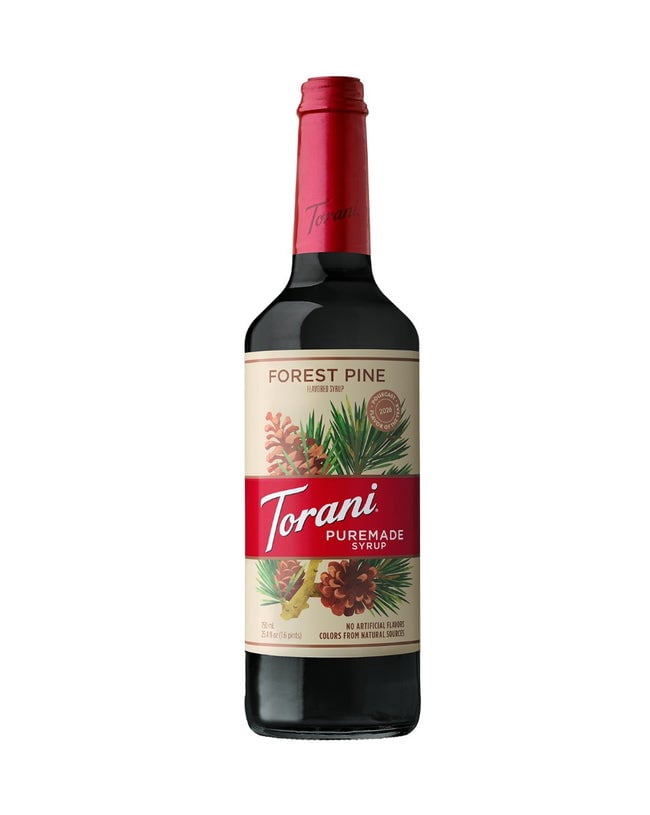 Torani Puremade Forest Pine flavoring syrup 750ml Glass Bottle ...