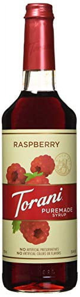 Torani Puremade Syrup, Raspberry Flavor, Glass Bottle, Natural Flavors ...