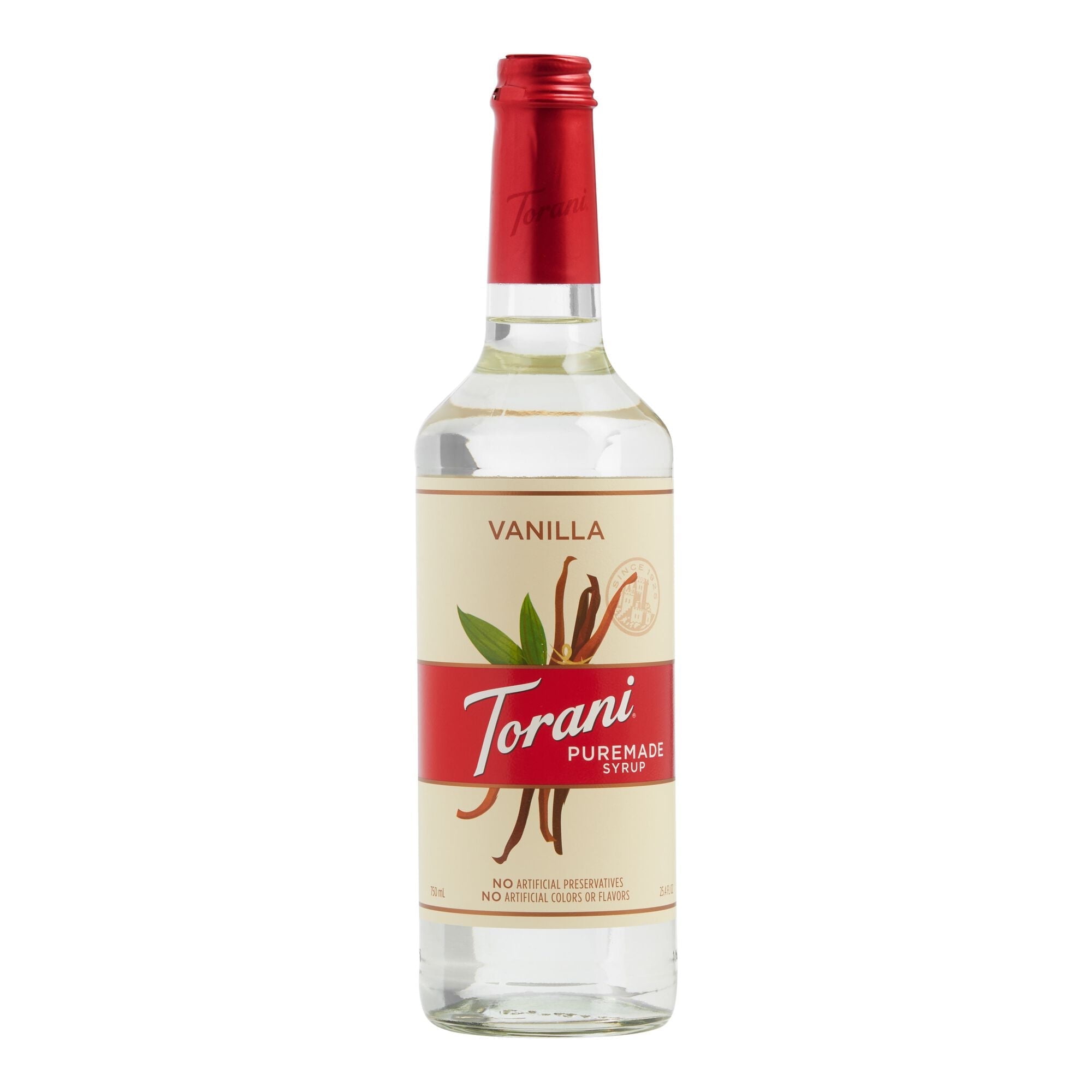 Torani Puremade Vanilla Syrup 750ml Pack of 2 - Walmart.com