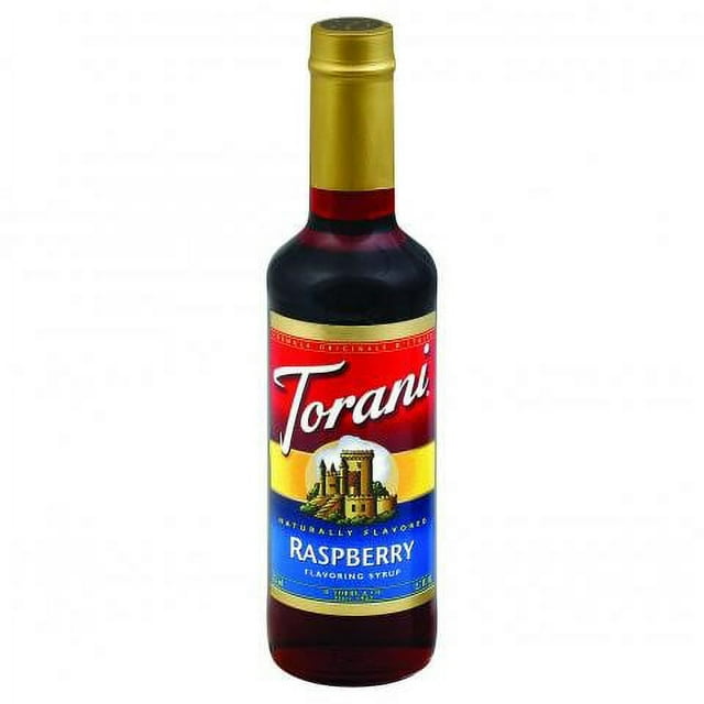 Torani Raspberry Fruit Flavor Syrup, Intense Berries, All-Natural ...