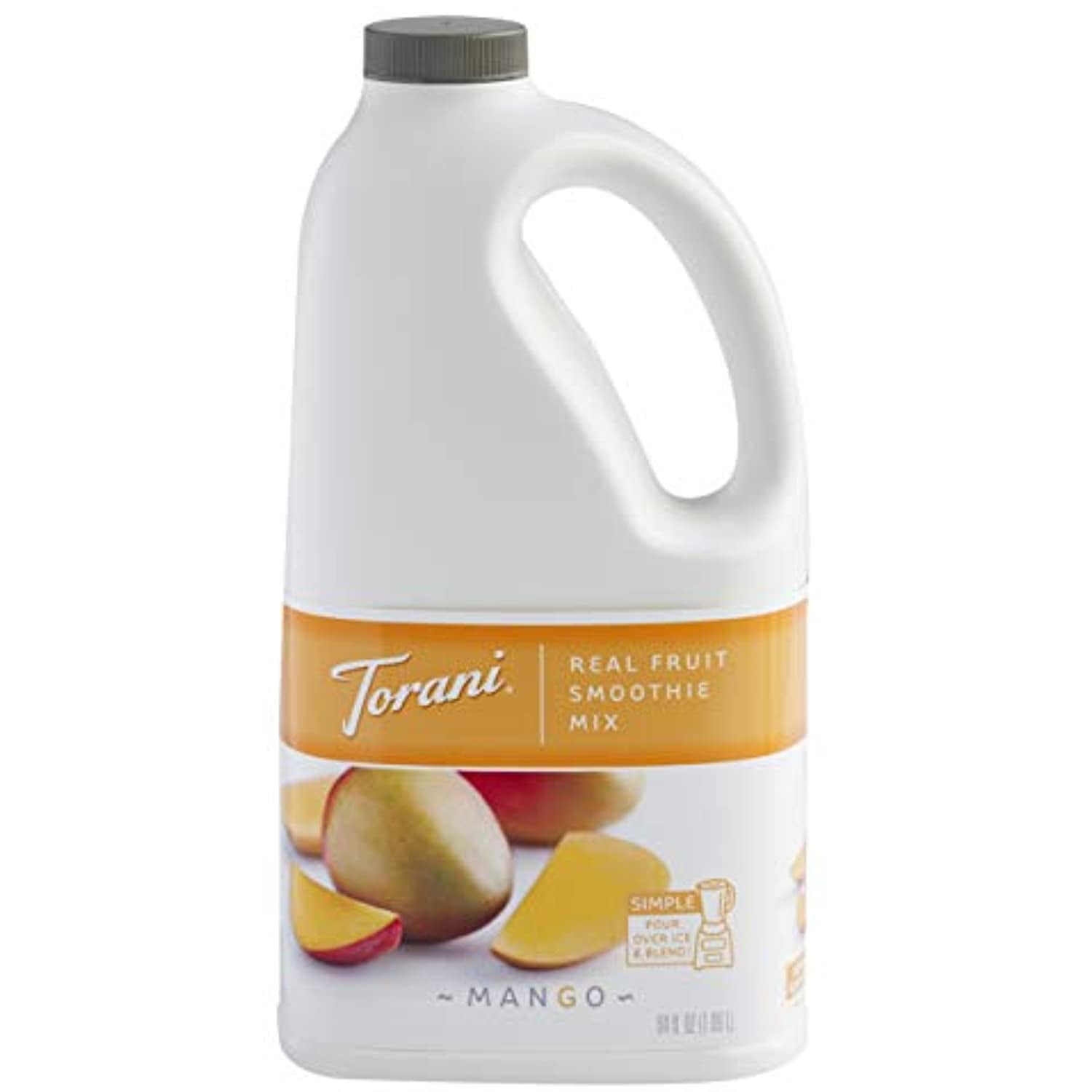 Torani Real Fruit Smoothie Mango Mix, Natural Mango Puree, No ...
