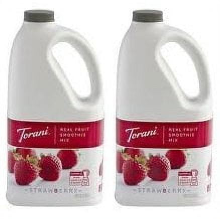 Torani Real Fruit Smoothie Mix Strawberry 64Oz (2 Pack) - Walmart.com