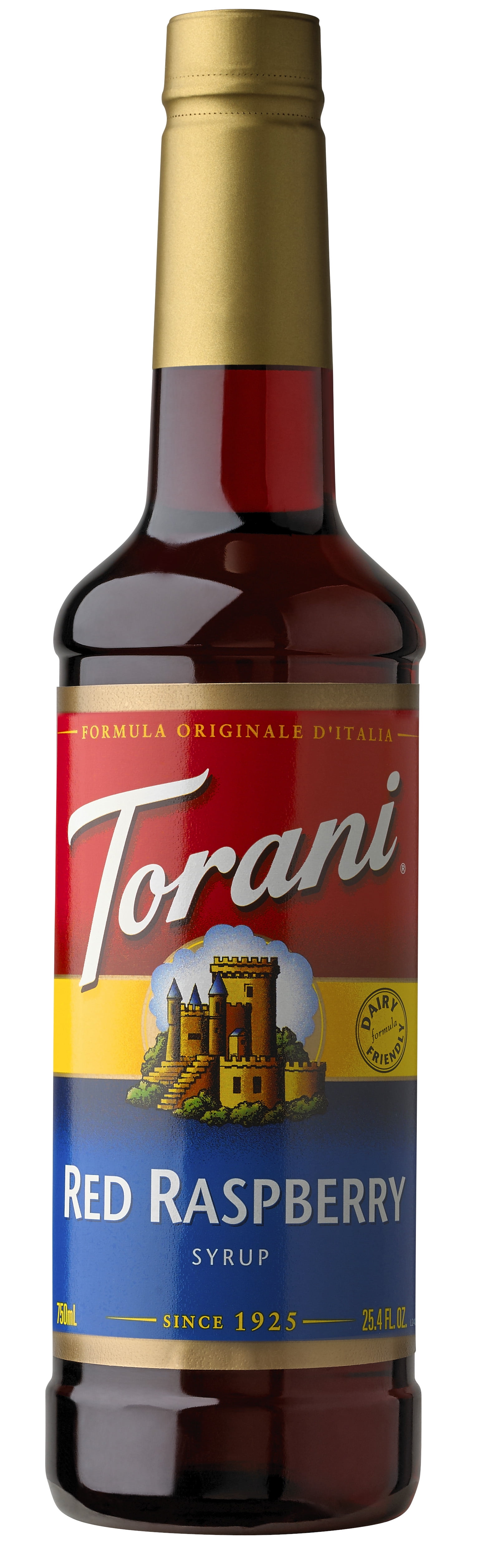 Torani Red Raspberry Syrup 750ml, Bright Berry Flavor, Dairy-Friendly ...