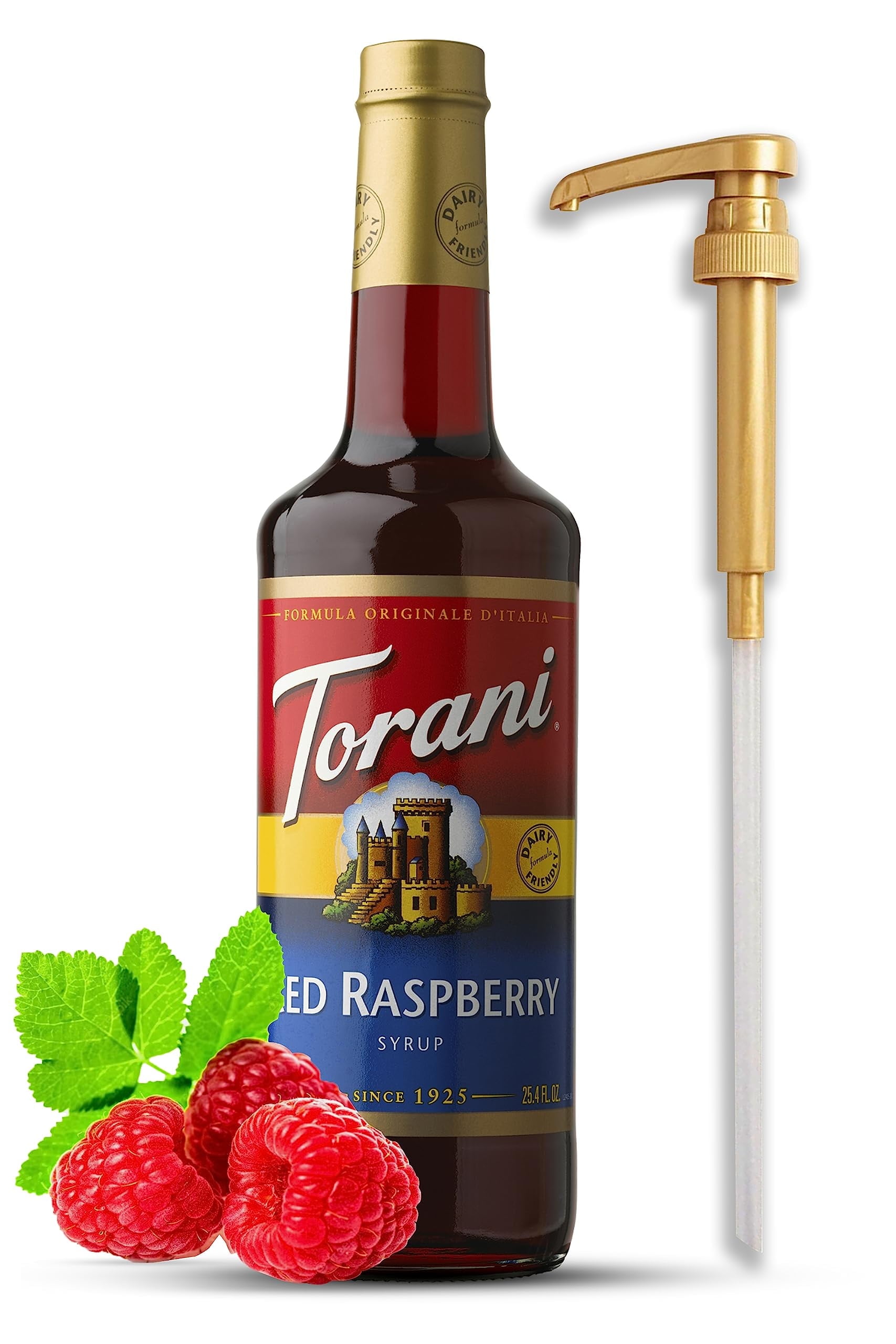 Torani Red Raspberry Syrup for Drinks, Flavoring for Iced Tea, Sodas ...