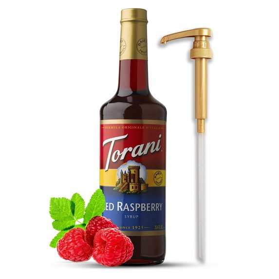 Torani Red Raspberry Syrup for Drinks, Flavoring for Iced Tea, Sodas ...