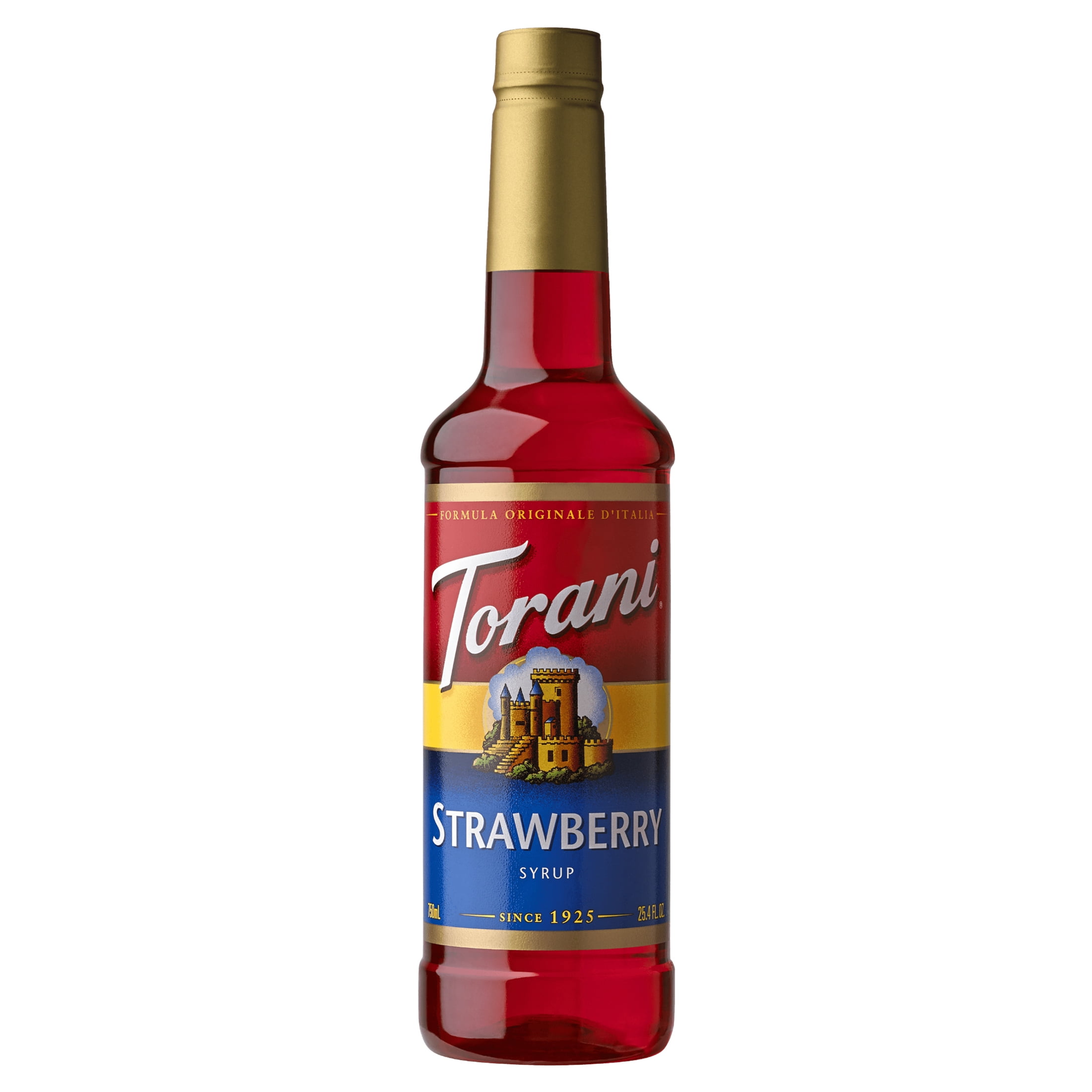 Torani Sugar Free Strawberry Syrup, 750ml, Bright Aroma, Zero Calories ...