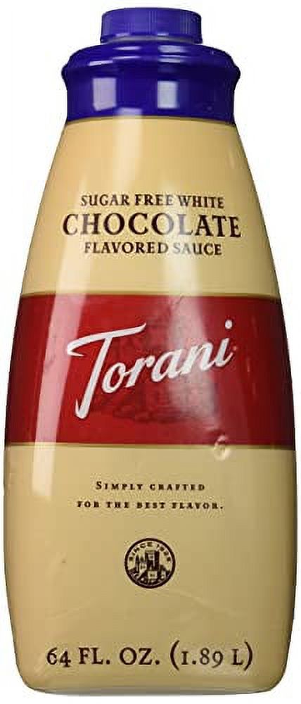 Torani SUGAR FREE White Chocolate Sauce 4lbs (1.89L) - Walmart.com