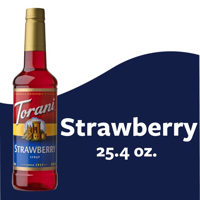 Torani Strawberry Flavoring Syrup, Drink Mix, Handcrafted Soda ...