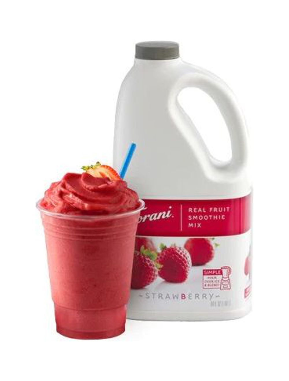 Torani Strawberry Smoothie Concentrate 64oz 2/Pack - Walmart.com