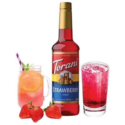 Torani Strawberry Syrup 25.4 fl oz (Pack of 6) - Walmart.com