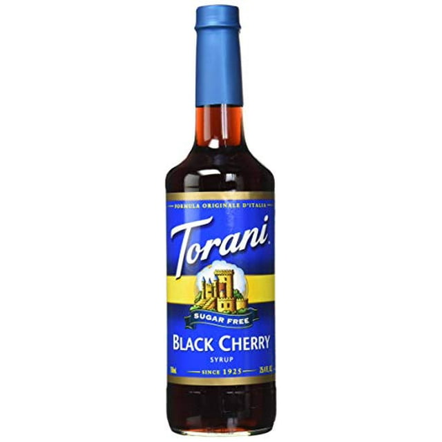 Torani Liquid Sugar Free Black Cherry Syrup 750mL - Walmart.com