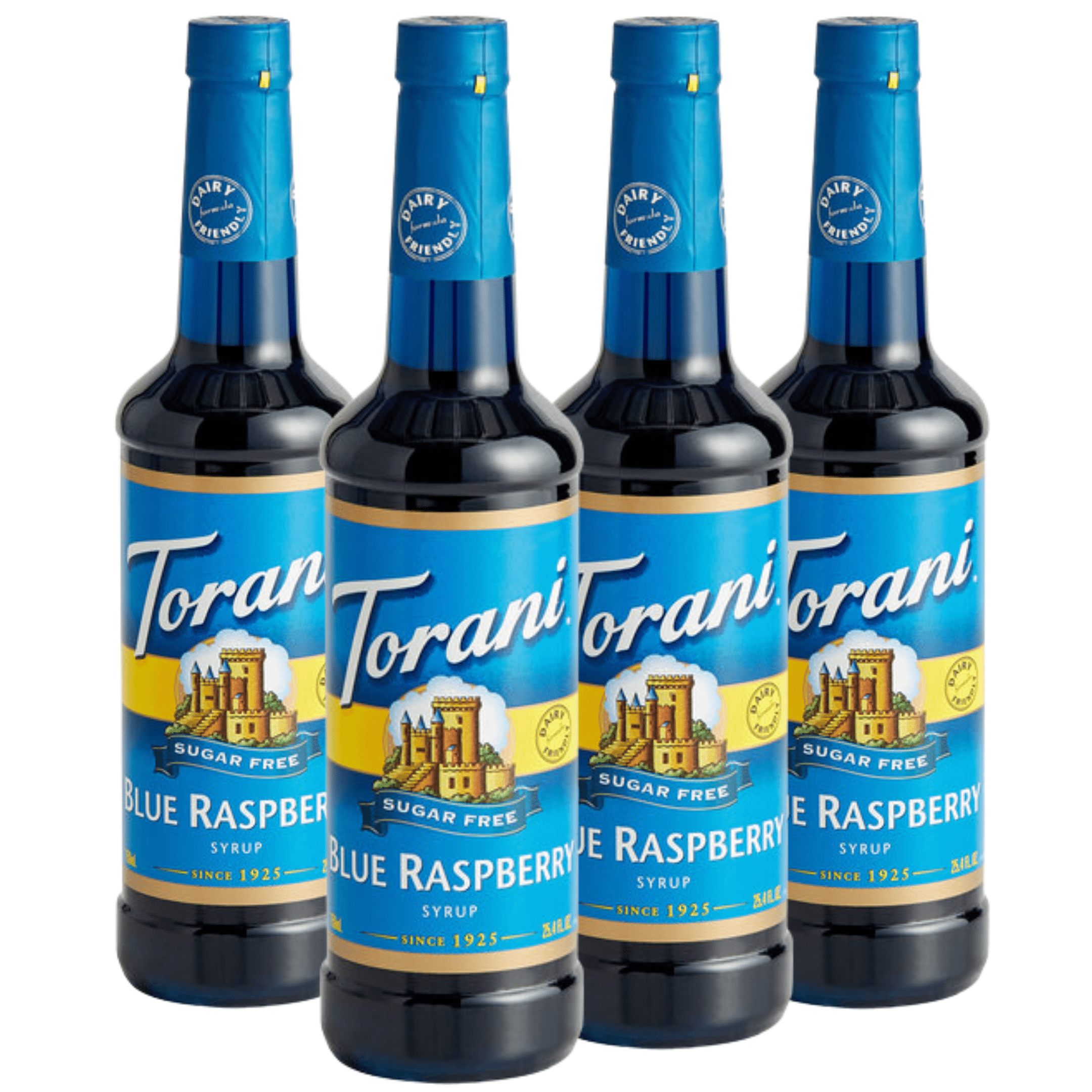 Torani Sugar Free Blue Raspberry Flavoring Syrup, 25.4 ounces, 750 ml ...