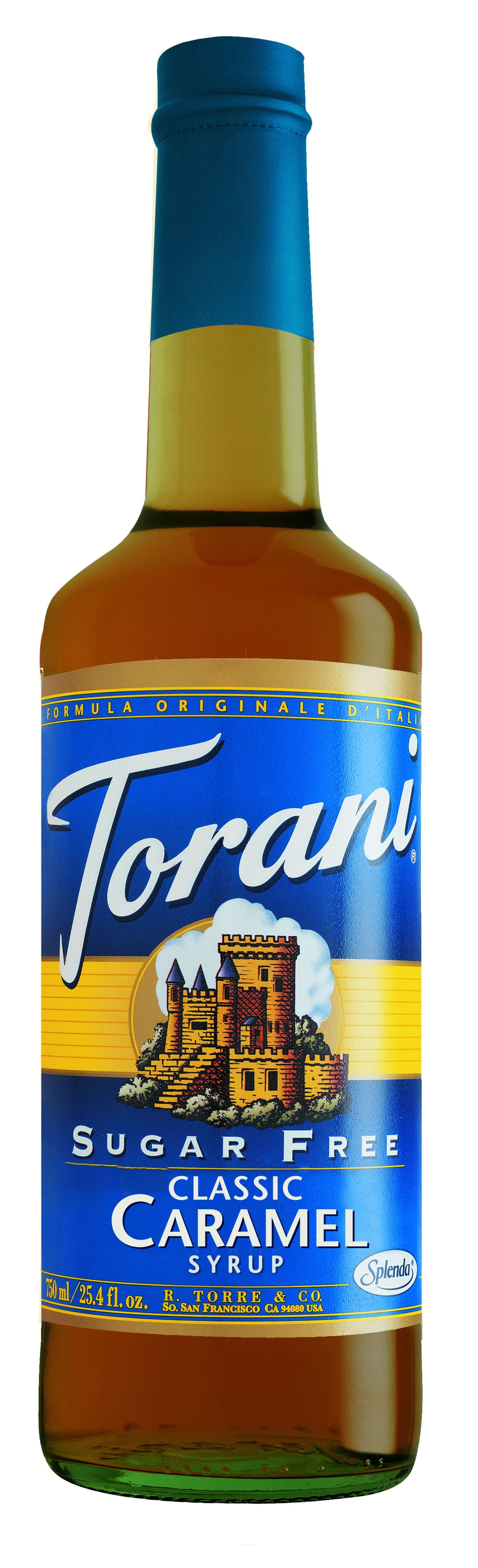 Torani Flavorful Sugar Free Caramel Syrup, Sweetened with Splenda ...