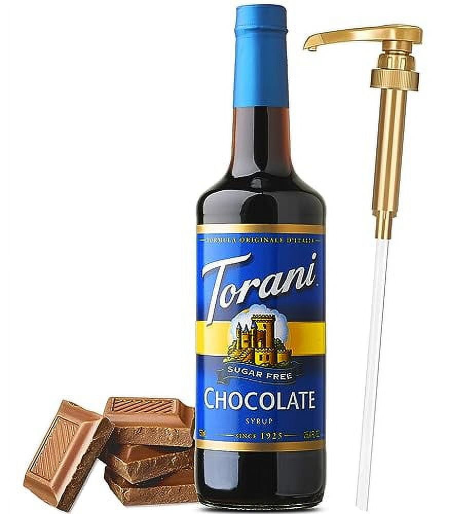 Torani Sugar Free Chocolate .. Syrup with Little Squirt .. Syrup Pump ...