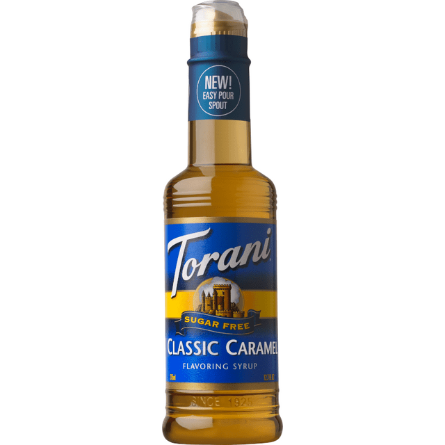 Torani Sugar Free Classic Caramel Syrup, Zero Calorie, Authentic ...