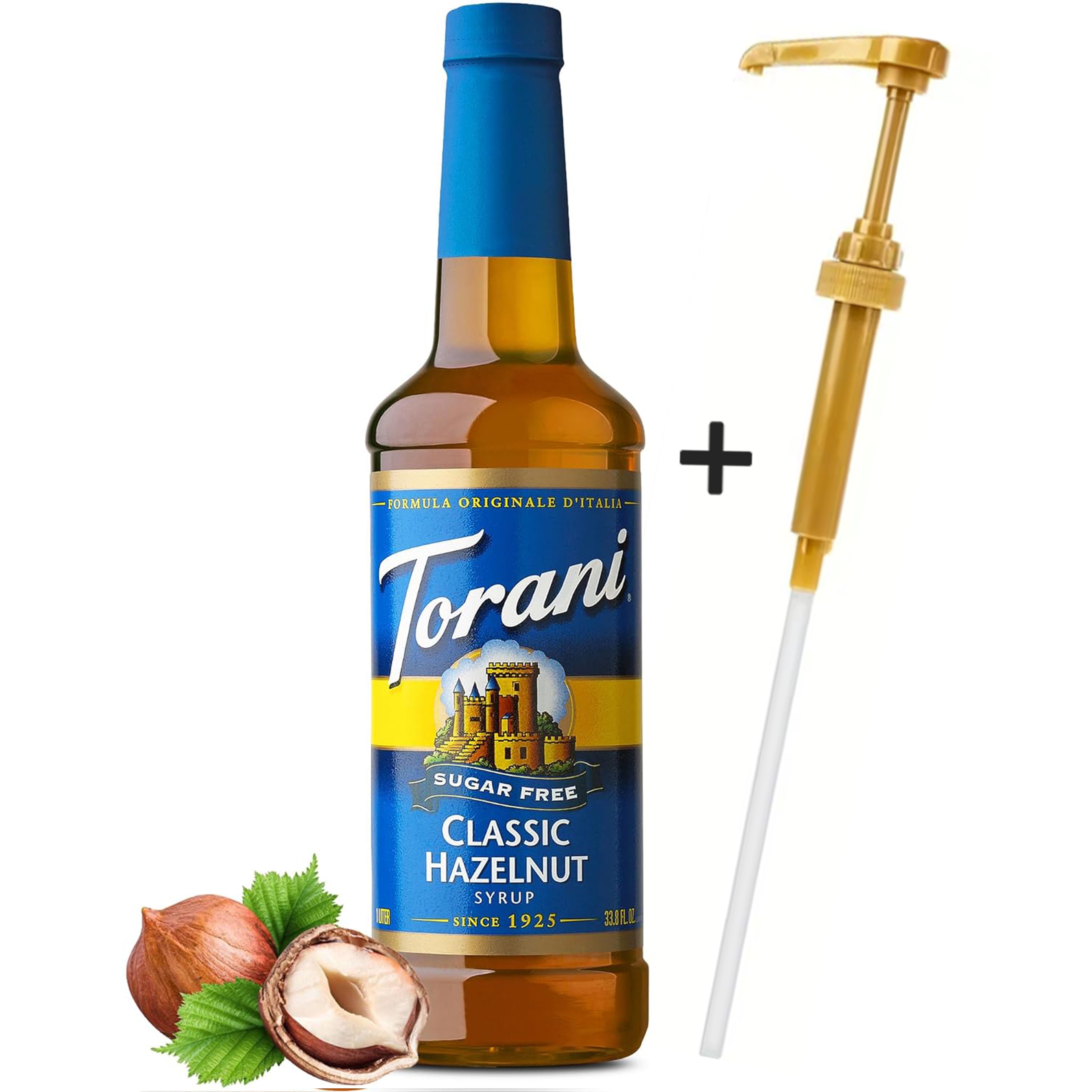 Torani Sugar-Free Classic Hazelnut Flavoring Syrup 750 mL Plastic ...