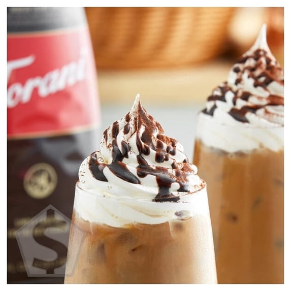 Torani Sugar-Free Dark Chocolate Flavoring Sauce 64 fl. oz. - 4/Case ...