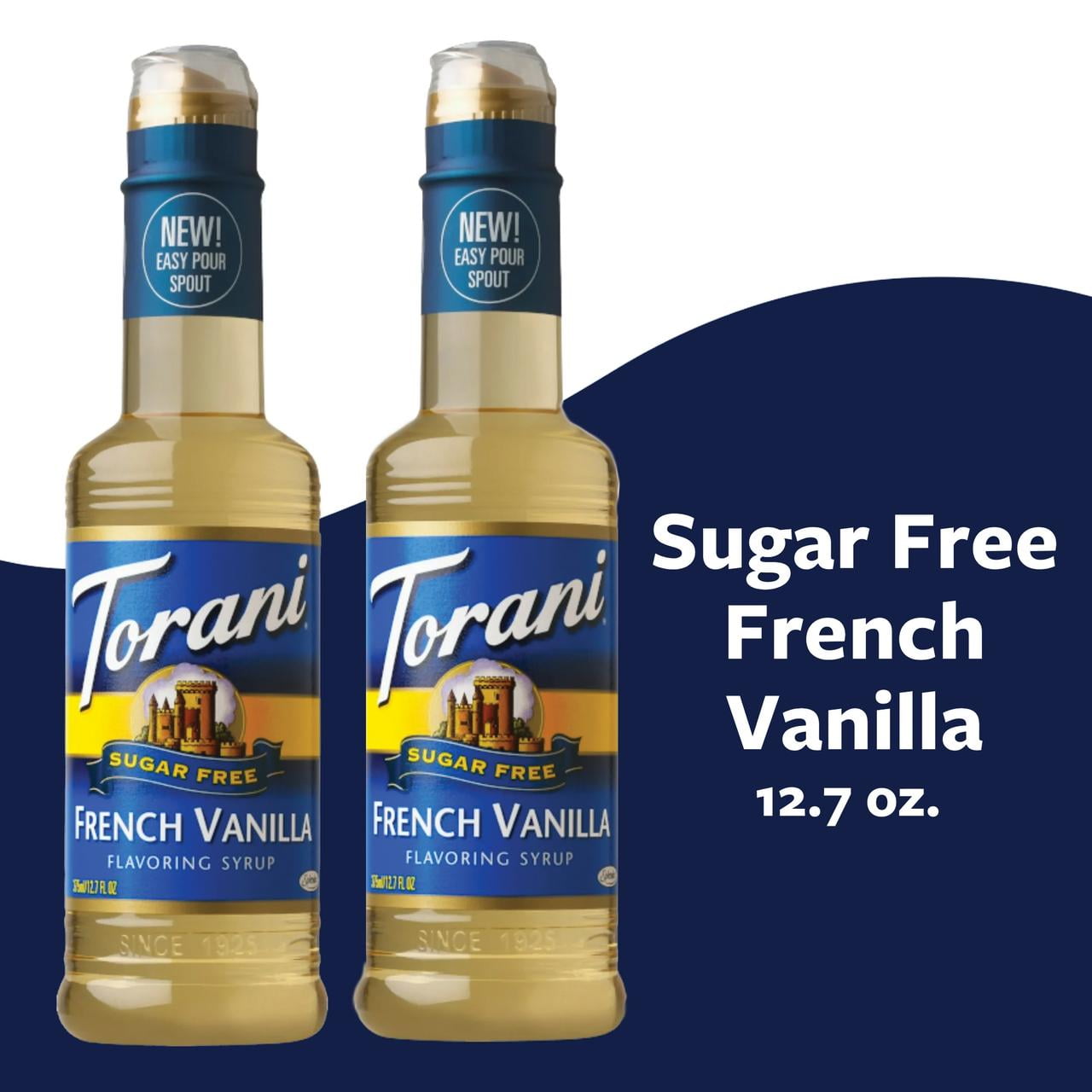 Torani Sugar Free French Vanilla Syrup, Zero Calorie, Authentic ...