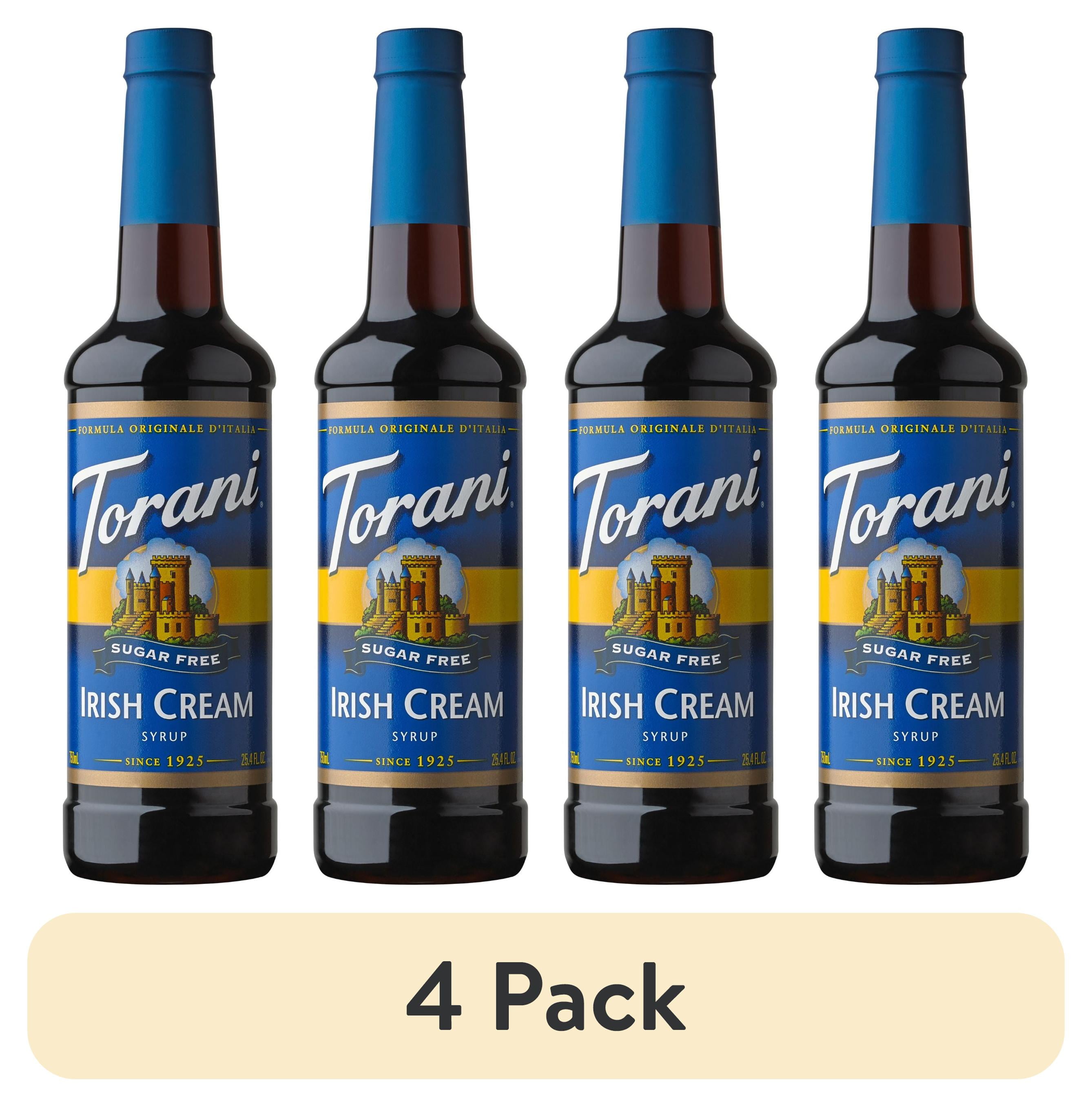 (4 pack) Torani Sugar Free Irish Cream Syrup, 25.4 fl oz - Walmart.com