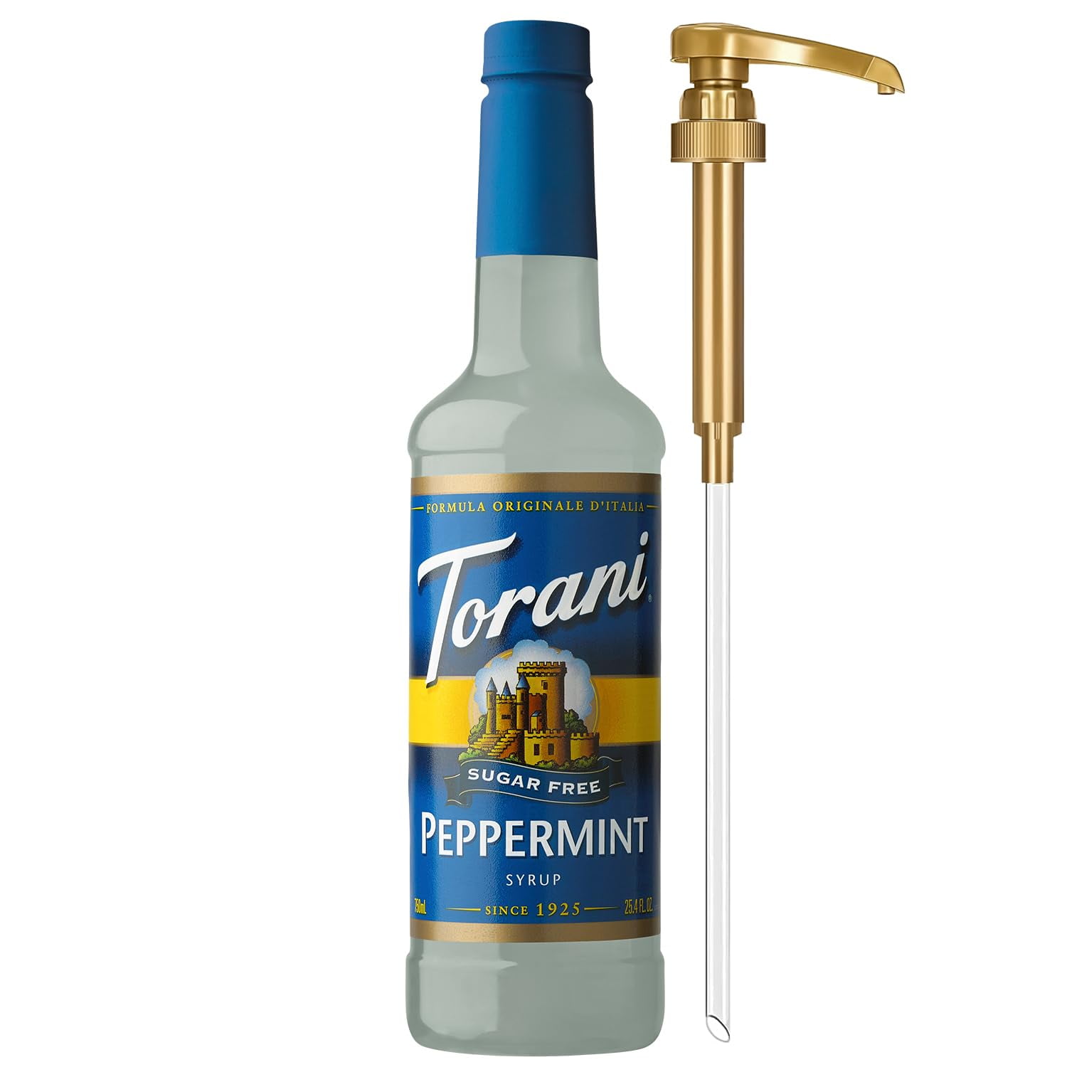 Torani Sugar Free Peppermint VTF5 Coffee Syrup, Flavored Syrup for ...