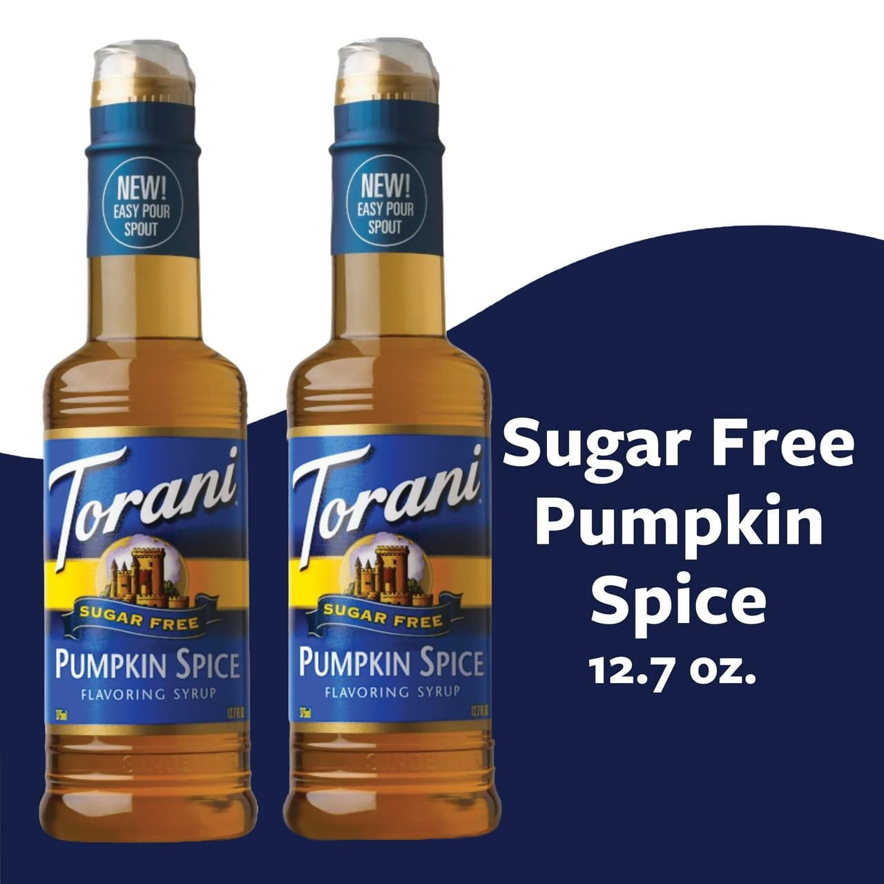 Torani Sugar Free Pumpkin Spice Coffee Syrup, Zero Calorie, Authentic ...