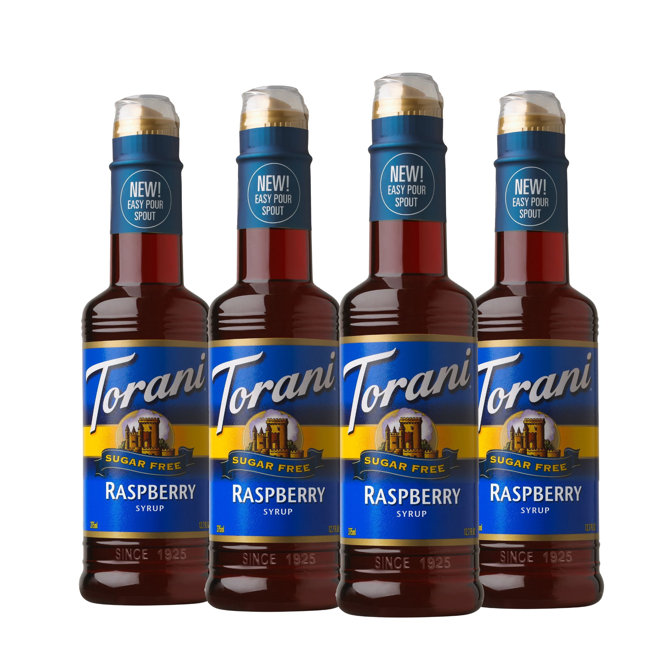 Torani Sugar Free Raspberry Flavor Syrup, 12.7 Oz, 4 Count - Walmart.com