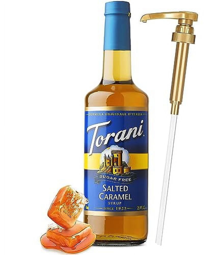Torani Sugar Free Salted .. Caramel Syrup with Little .. Squirt Syrup ...