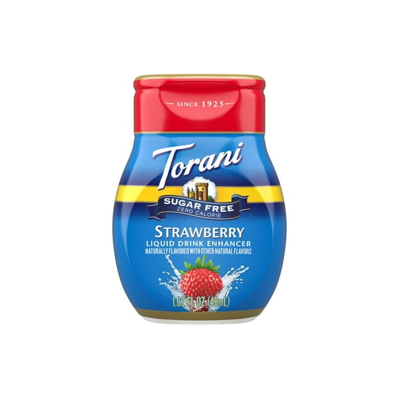 Torani Sugar Free Strawberry Liquid Drink Enhancer, 1.62 fl oz ...