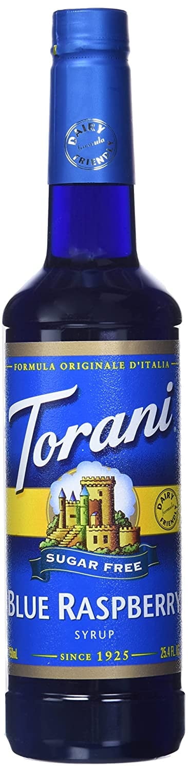 Torani Sugar Free Syrup, Blue Raspberry, 25.4 Ounce Pack of 1 - Walmart.com